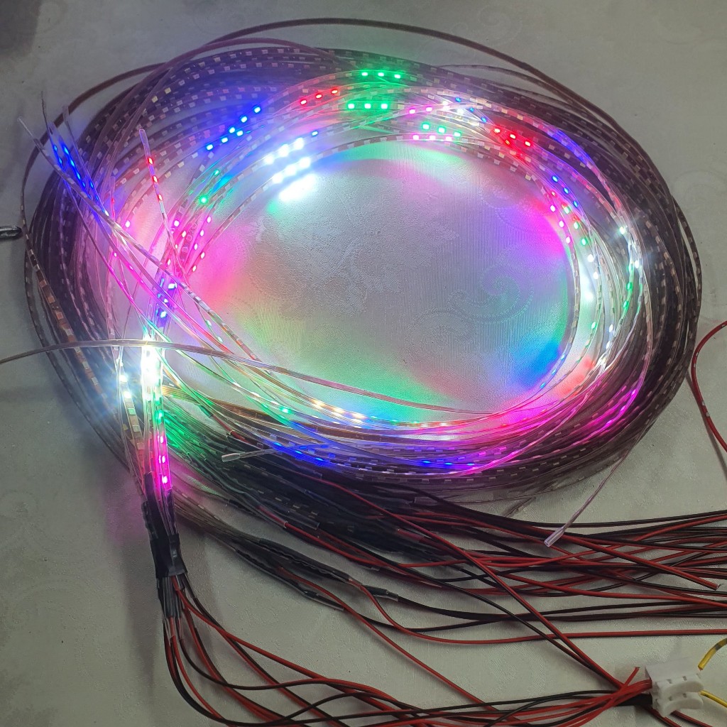 7-color decorative flashing led strip, 1m long 12V 24V | Shopee Malaysia
