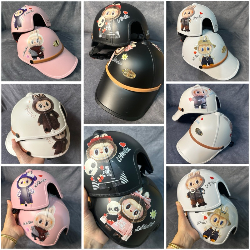 Labubu Female Helmet With Super Wallet (Standard Company Tri Willow ...