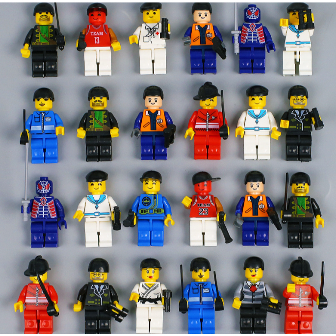 Assembled toy model mini figure Cartoon Characters, anime, police pubg ...