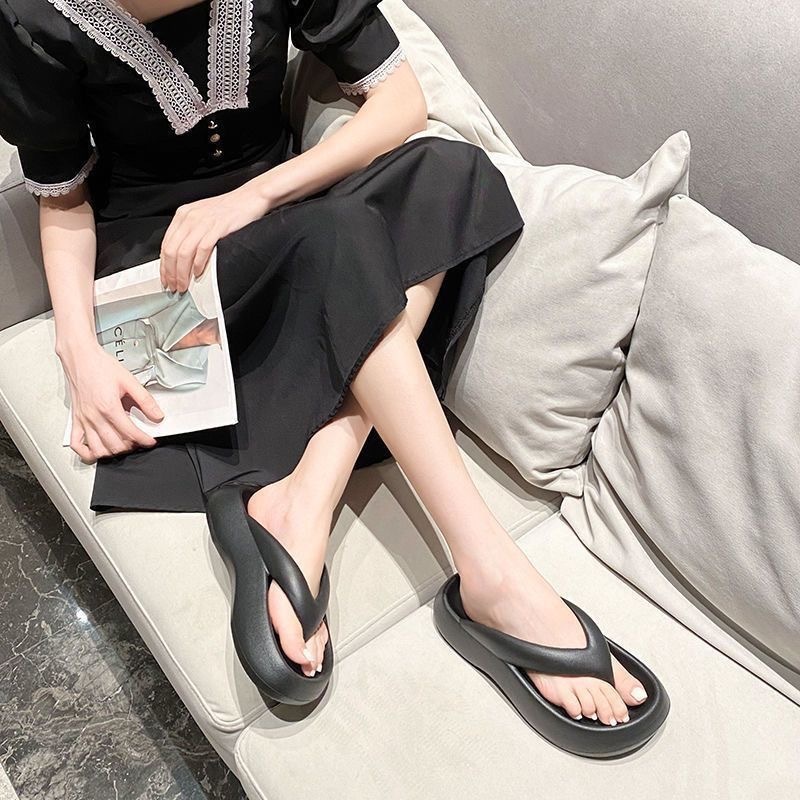 Colorful neon Personality Thick Sole Rubber Molded Toe Slippers 001 In ...