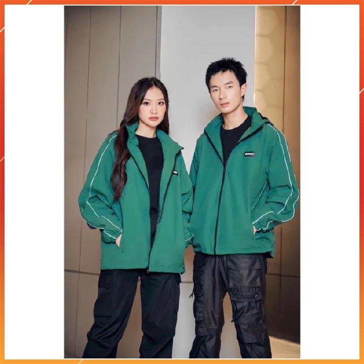 Men's and Women's Windbreaker with Reflective Sleeves, Waterproof ...