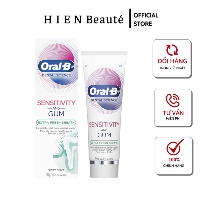 Oral-b Dental Science Sensitivity And Gum Extra Fresh Breath Soft Mint ...