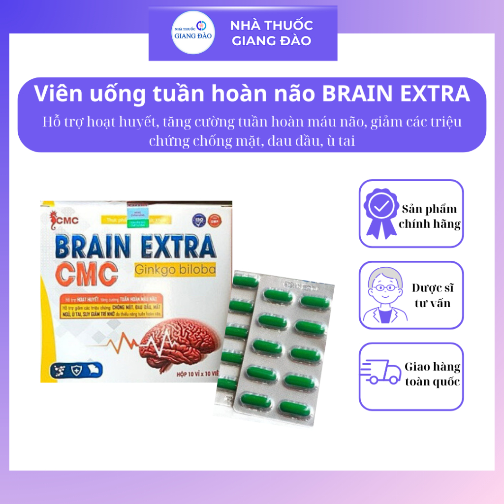 Brain Nourishing Blood Supplement-BRAIN EXTRA CMC-Box of 100 tablets ...