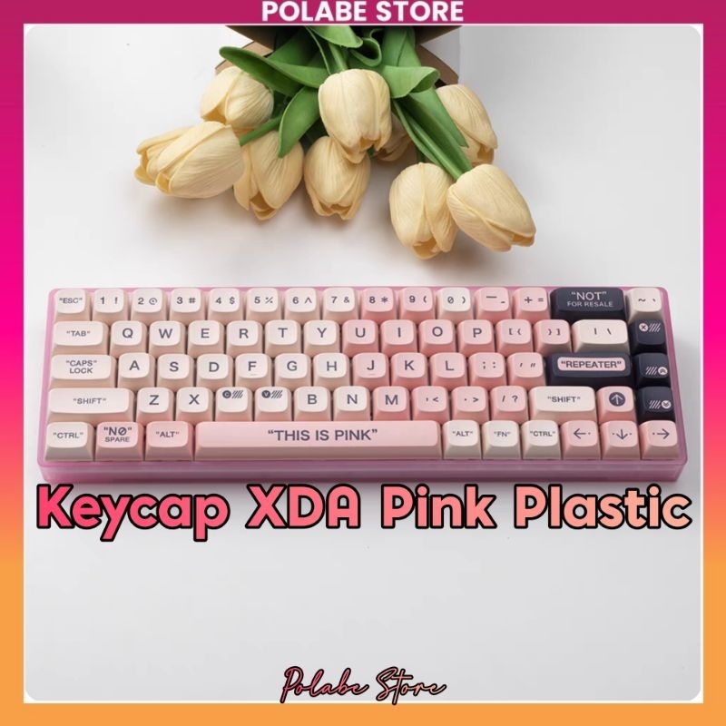 Keycap XDA Pink Plastic profile XDA Mechanical Keyboard Polabe Store ...