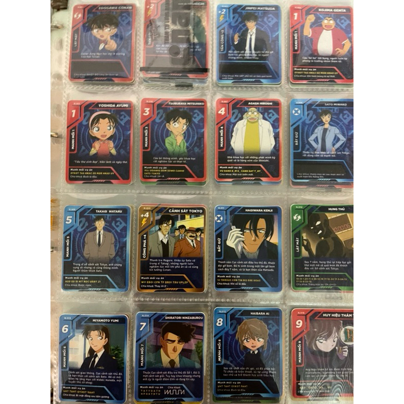 Full Set Of 112 Toonies Conan Cards With Sheet 108 Clues Cards + 4 ...