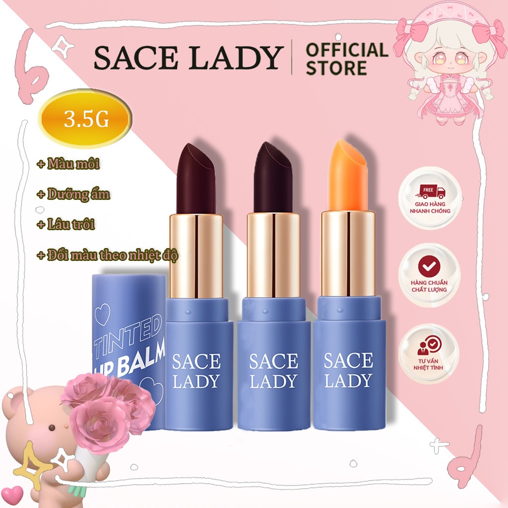 Sace LADY Lipstick Moisturizing Long-lasting color changing according ...