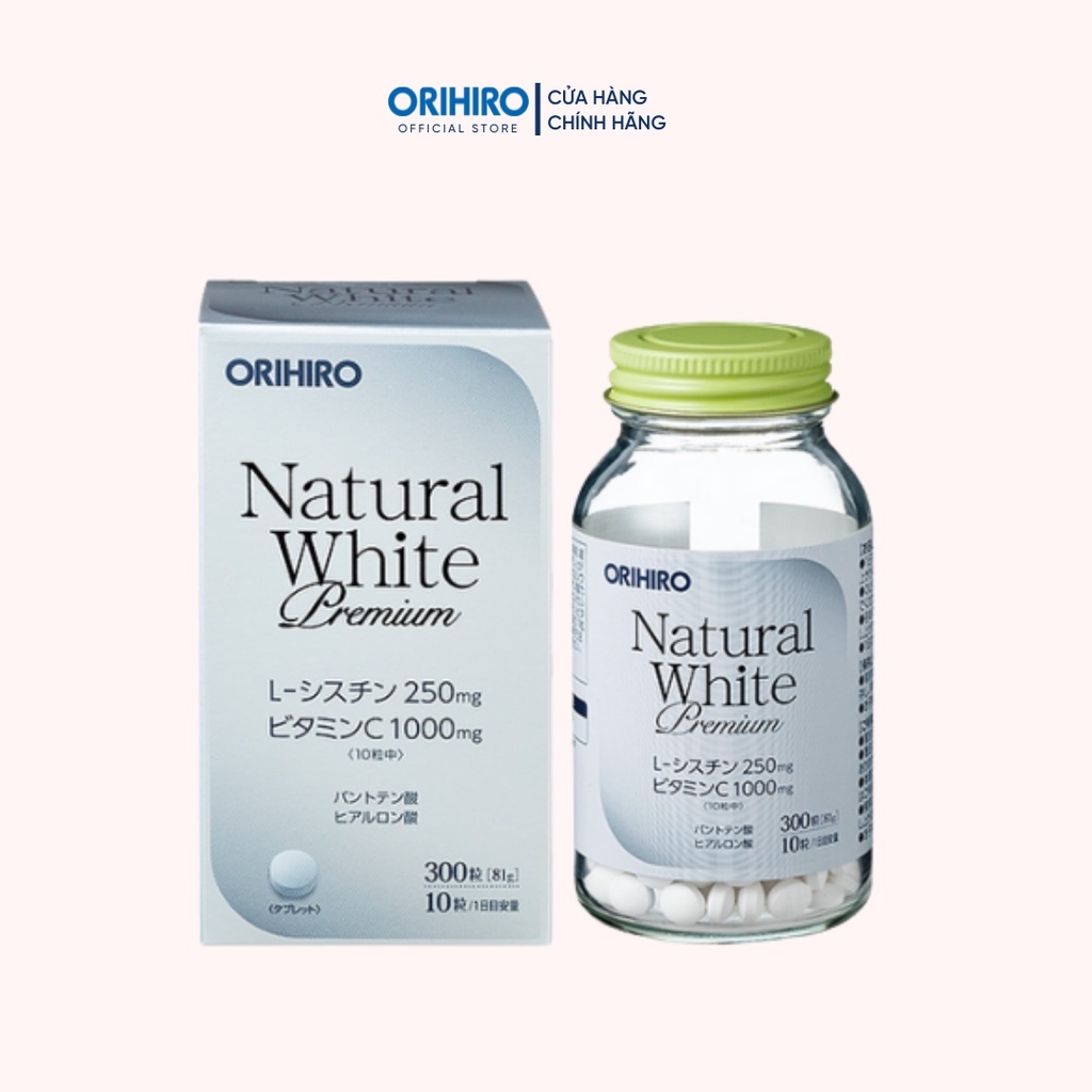 Orihiro Japanese Natural White Premium whitening oral tablet 300 ...