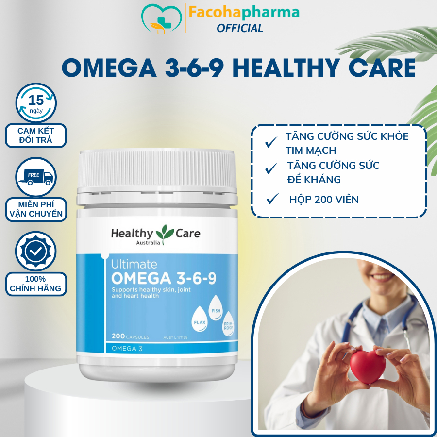 Healthy Care Omega 3-6-9 oral tablet supports the heart to help ...