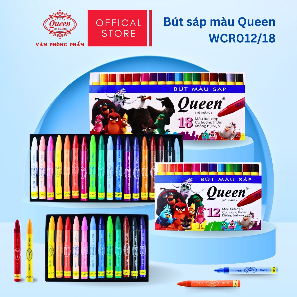Genuine Crayons 12 Colors / 18 Colors / 24 Colors Queen (Queen) PC-018 ...