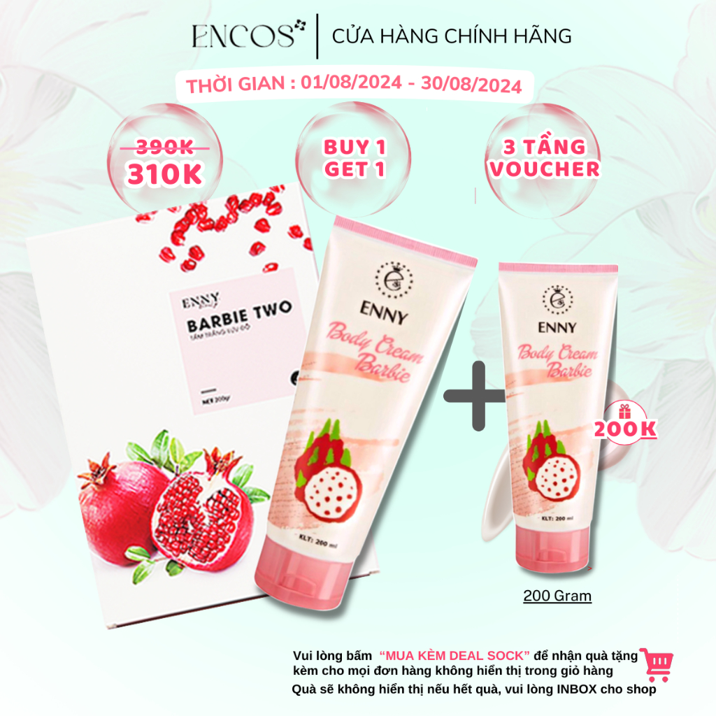 Barbie ENNY Combo Whitening Body Kit Includes Barbie White Bath Red ...