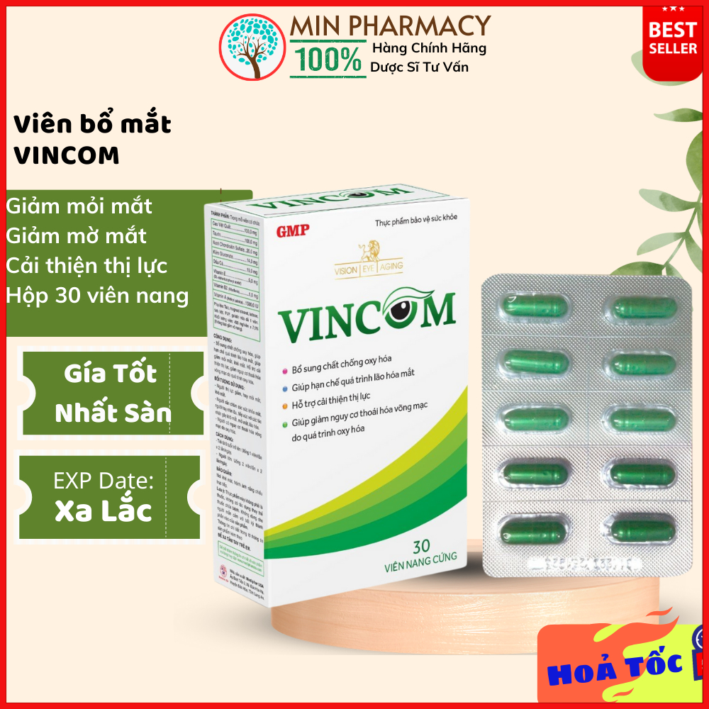 Vincom oral tablet Supplemented with fish oil, Vitamins A, E Improve ...