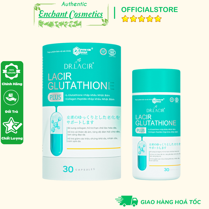 Glutathione 600 Dr Lacir Slingshotm Whitening Oral Tablets help limit skin aging box of 30 ...