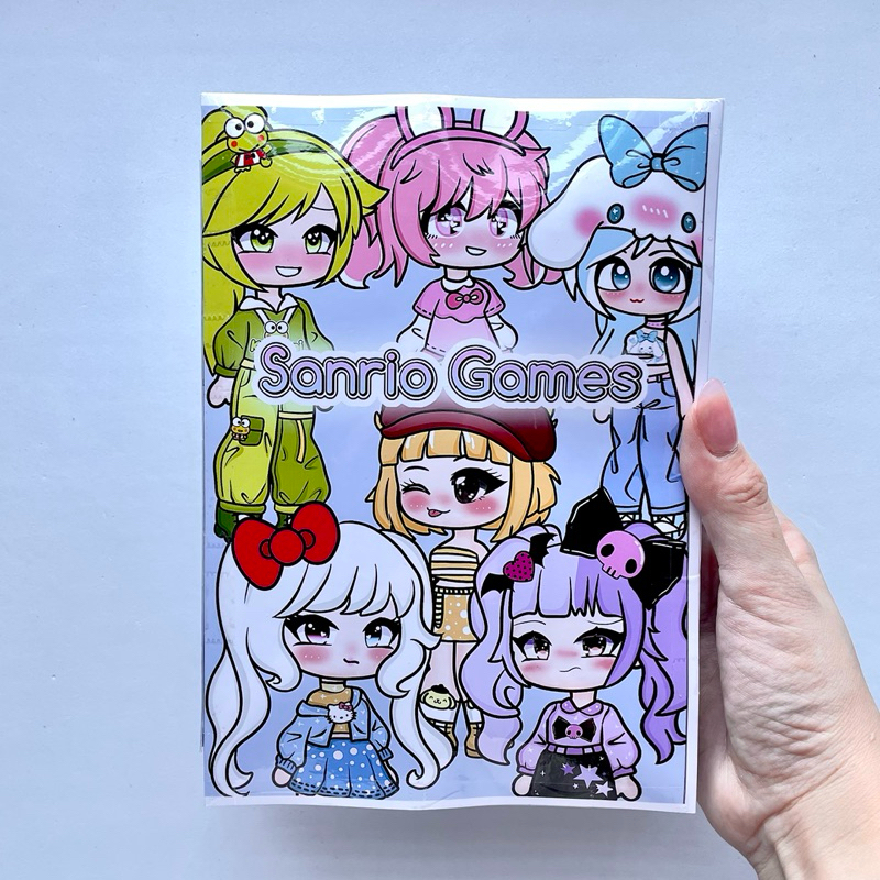 Gacha X fashion book with 6 Sanrio characters - Paper dolls | Shopee ...