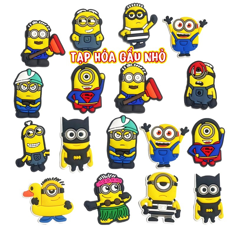 Bag of 50 MINION Cartoon 2D Flexible STICKERS Decorating Baby Crocodile ...