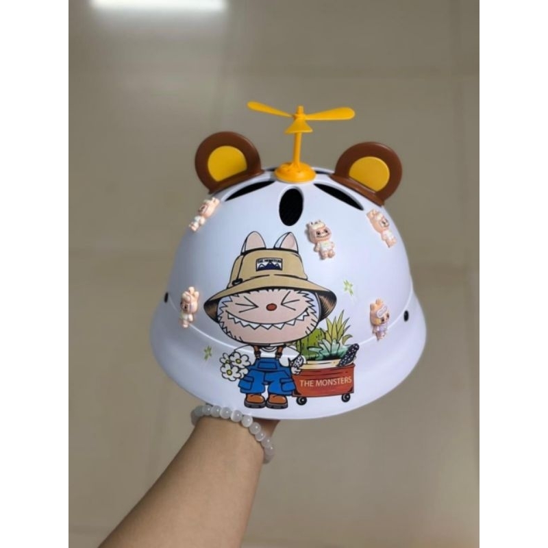 Labubu helmet Size 4-10 years old 53cm with lovely Charm | Shopee Malaysia