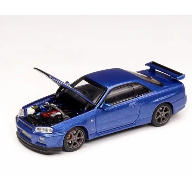Nissan GT-R (R34) V-spec II 1 / 64 MotorHelix Car Model | Shopee Malaysia