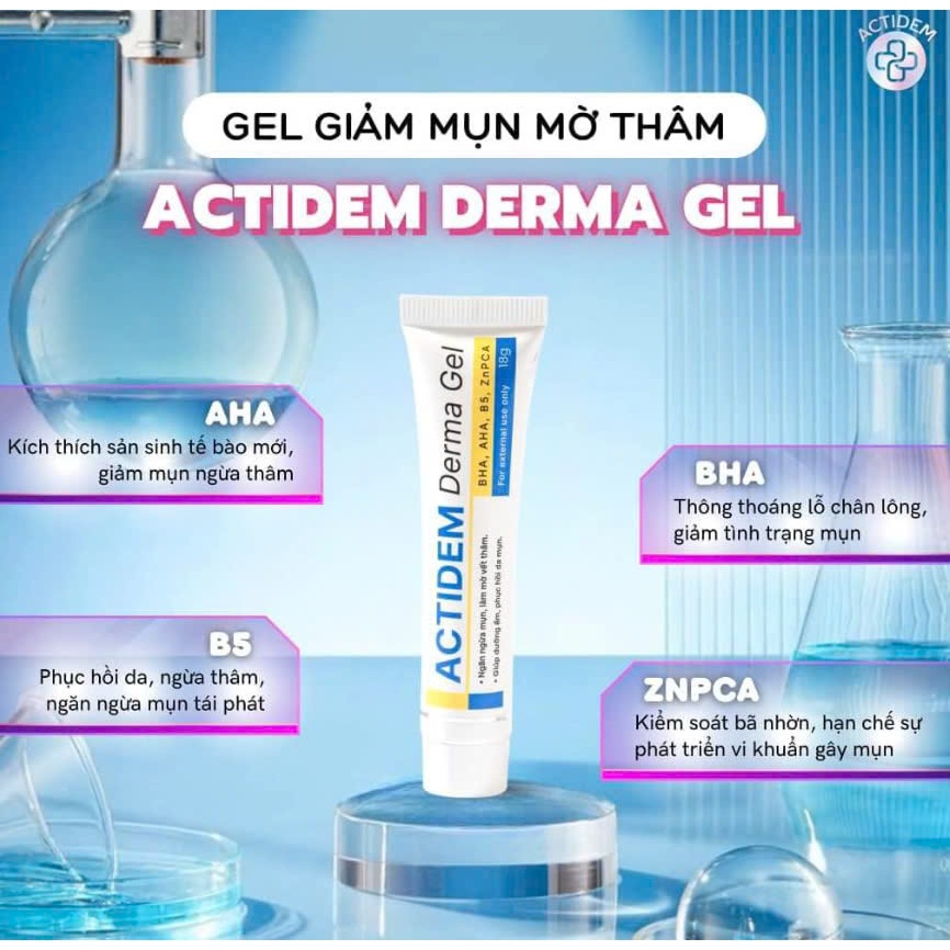 Actidem Derma Gel Helps Prevent Acne, Fade Dark Spots (18g) | Shopee ...