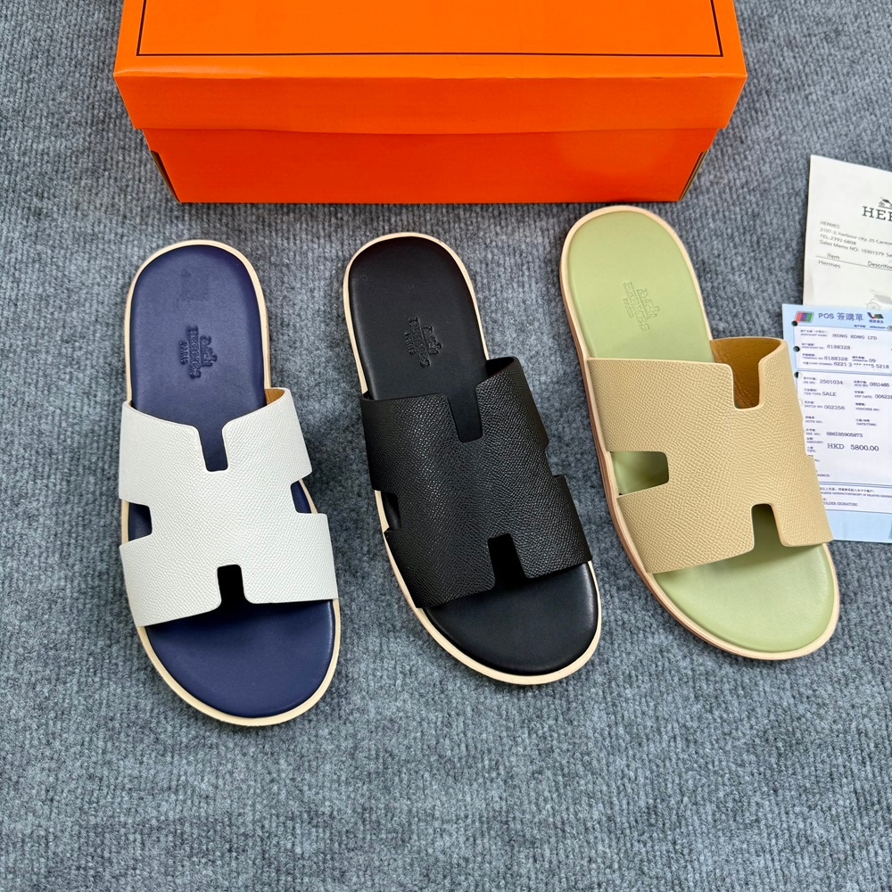 Men's H-Shaped Sandals with Rubber Soles Full Box, HM Sandals Easy to ...