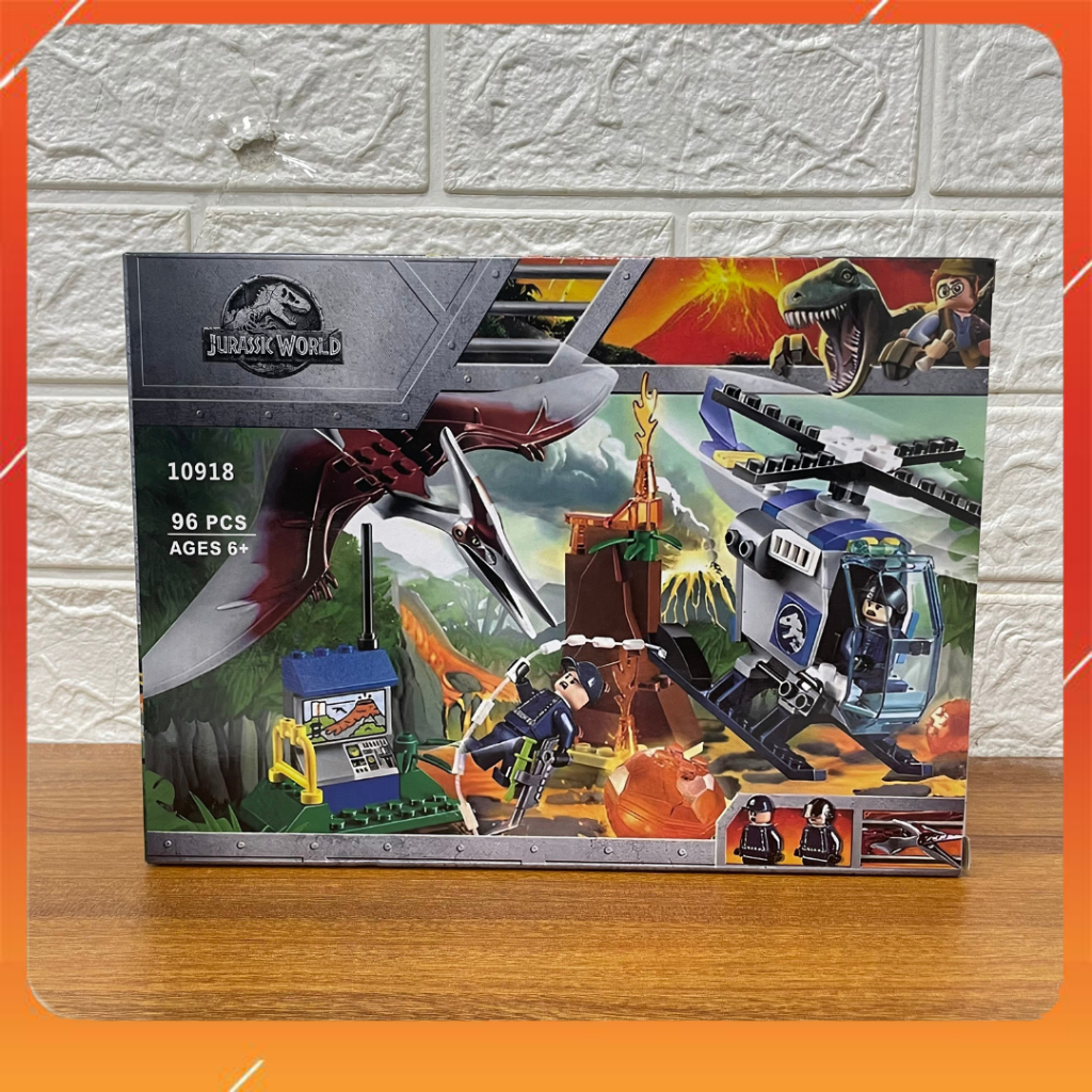 Jurassic World Assembly Toy Dinosaur Helicopter Pteranodon 10918 10756 ...
