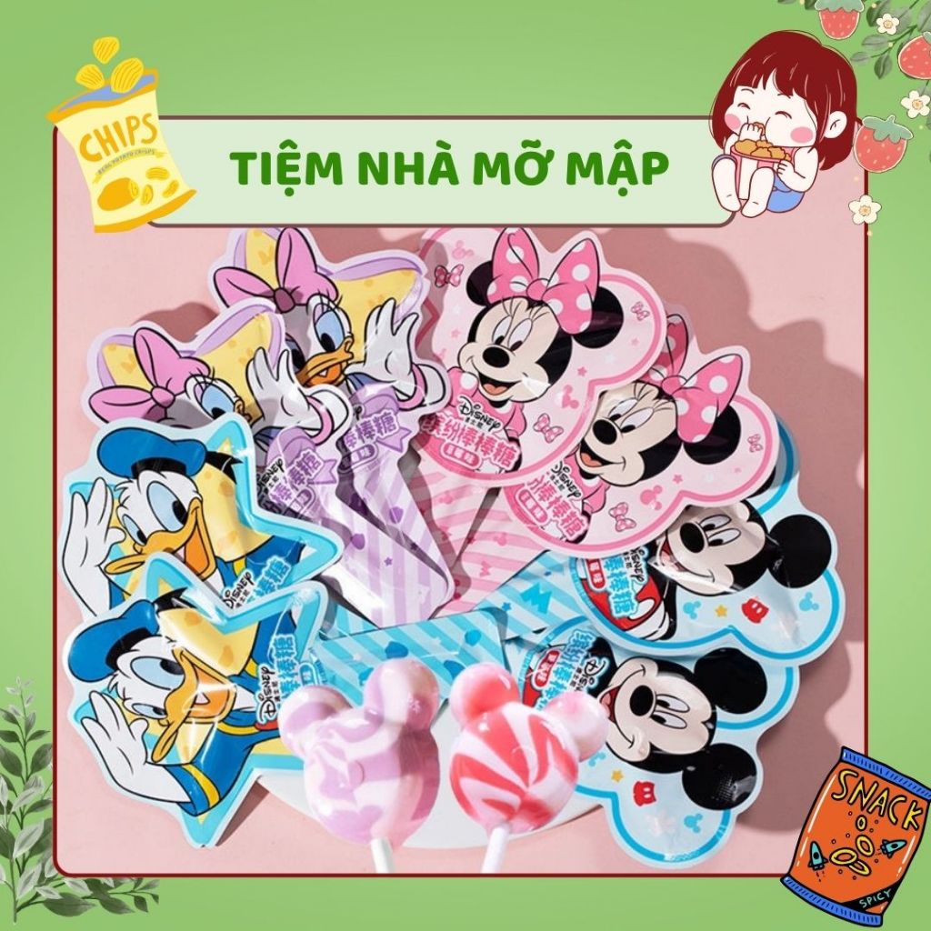 Mickey / Minnie Lollipop Strawberry Flavor, Disney Duck Donald Duck ...