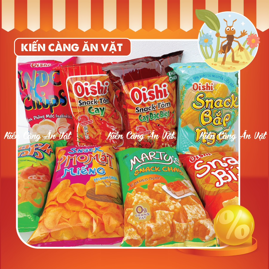 (110G Super Huge Package) Oishi bim bim bim Full 8 Genuine Flavors ...