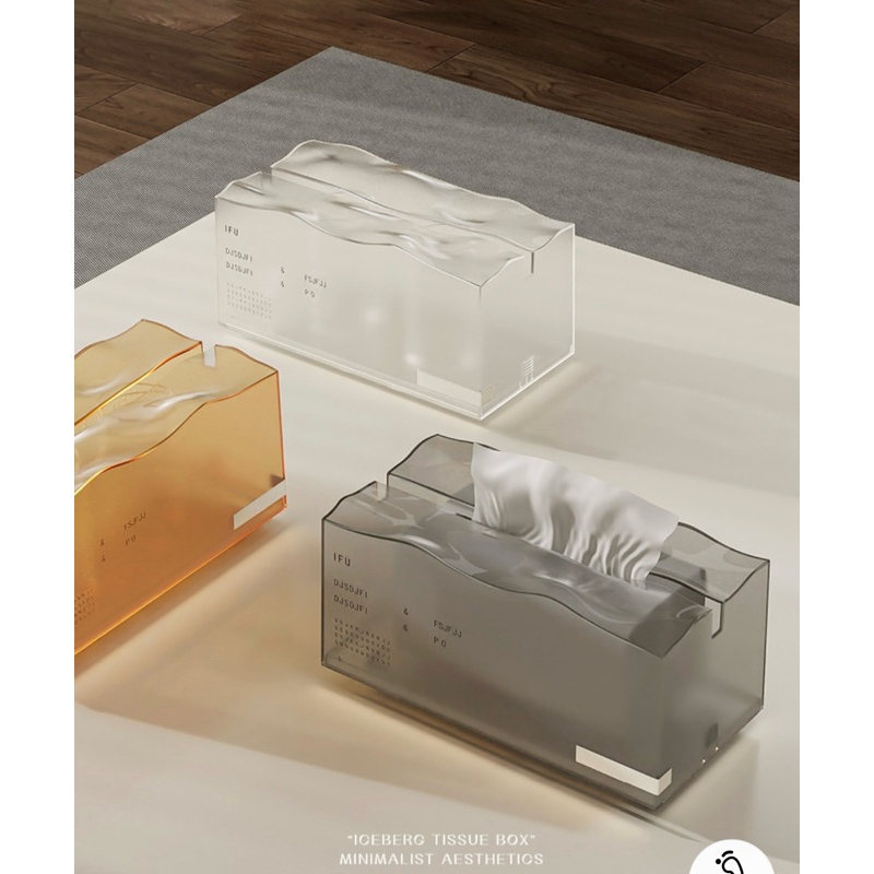 Luxury TABLE TISSUE BOX - ICEBERG TISSUE BOX | Shopee Malaysia