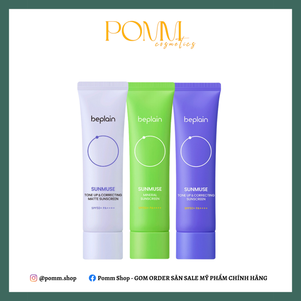 Beplain Sun Muse Tone Up & Correcting, Mineral Sunscreen SPF50+ PA ...