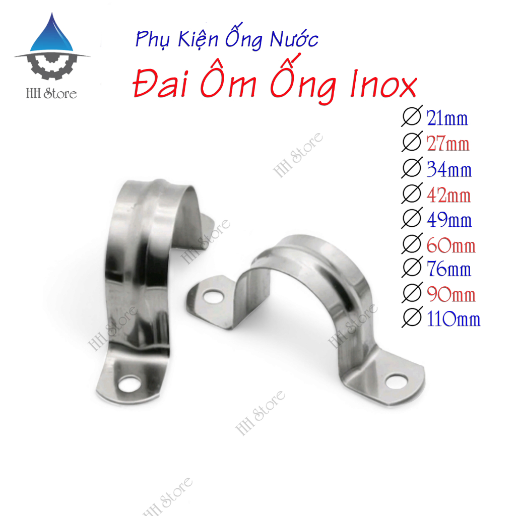 Pipe Hugging Belt, Stainless Steel Pipe Clamping Shackle 21, 27, 34, 42 ...