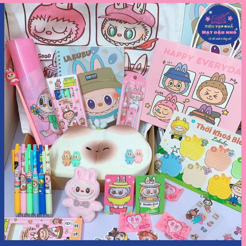 Labububu BOX - cute Labubu School Supplies Set Piece - Taphohatdaunho ...