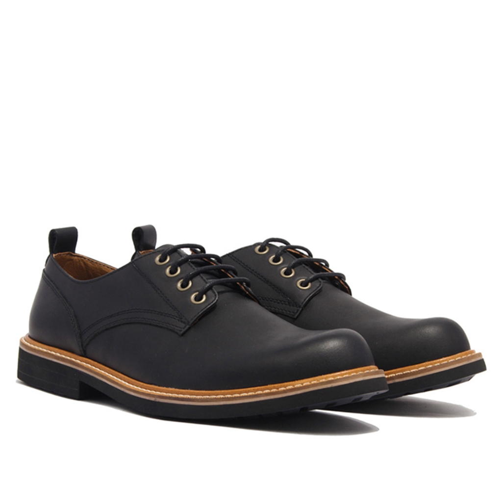Banuli Men's Vintage Plain Toe Derby Shoes, Banuli Men's Plain Toe ...