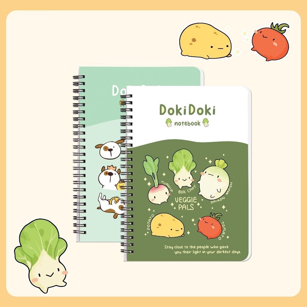 XO [NEW MODEL] Hai Tien A6/A5/A4 spring notebook 200 pages DOKI DOKI ...