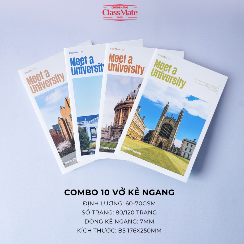 Combo of 10 CLASSMATE 80/120 Page Horizontal Notebooks, Grade 2 Writing ...