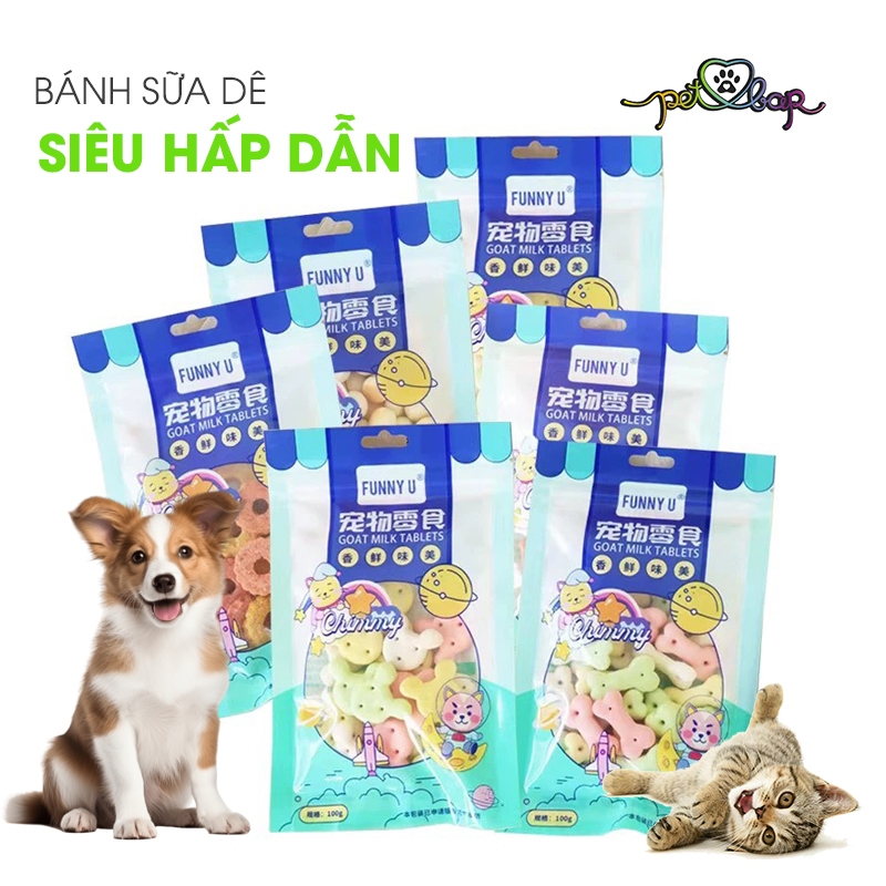 Funny U goat milk cake for dogs and cats, 100gr package with many ...