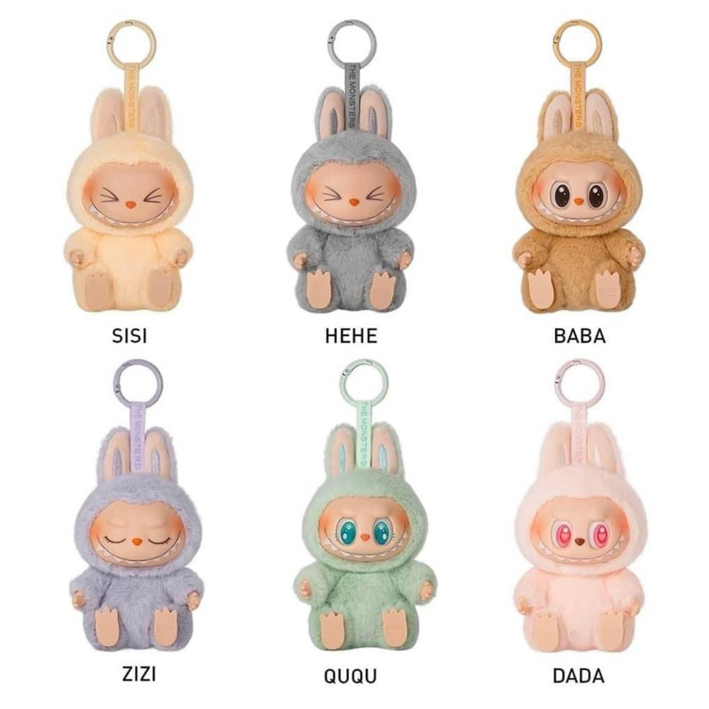 [Genuine] Pop mart Labubu V2 -Blind box stuffed keychain the Monster ...