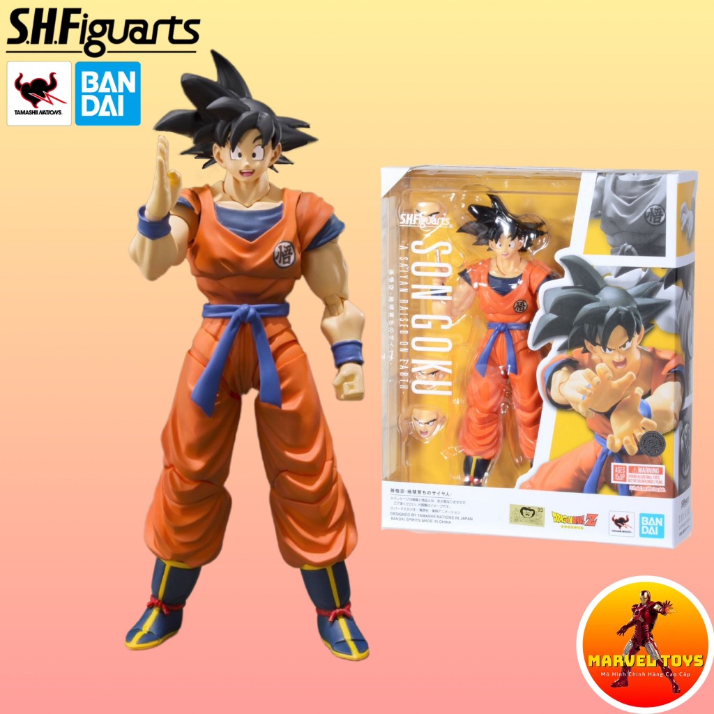 Genuine Model SHF SHFiguarts Son Goku Earth A Saiyan Raised On Earth ...