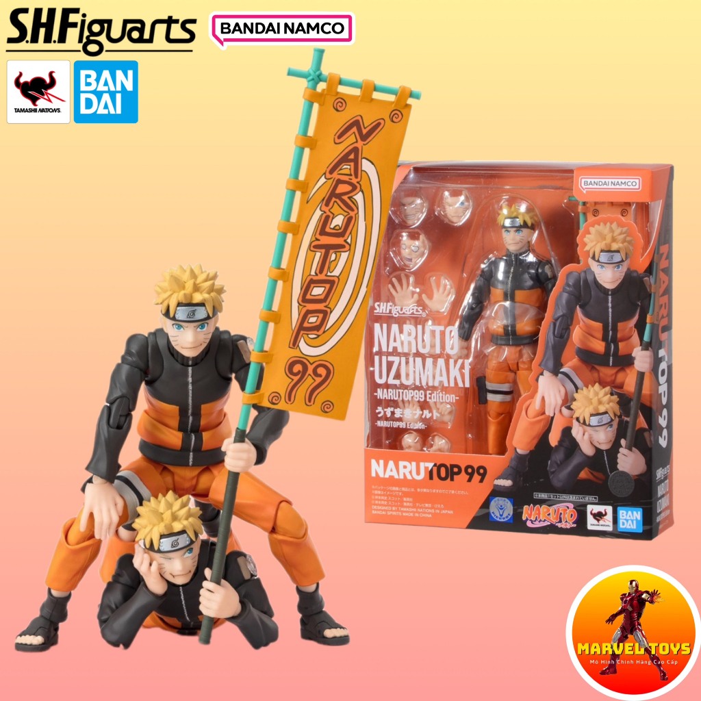 Genuine Model BANDAI SHF SHFiguarts Naruto Uzumaki Narutop99 | Shopee ...