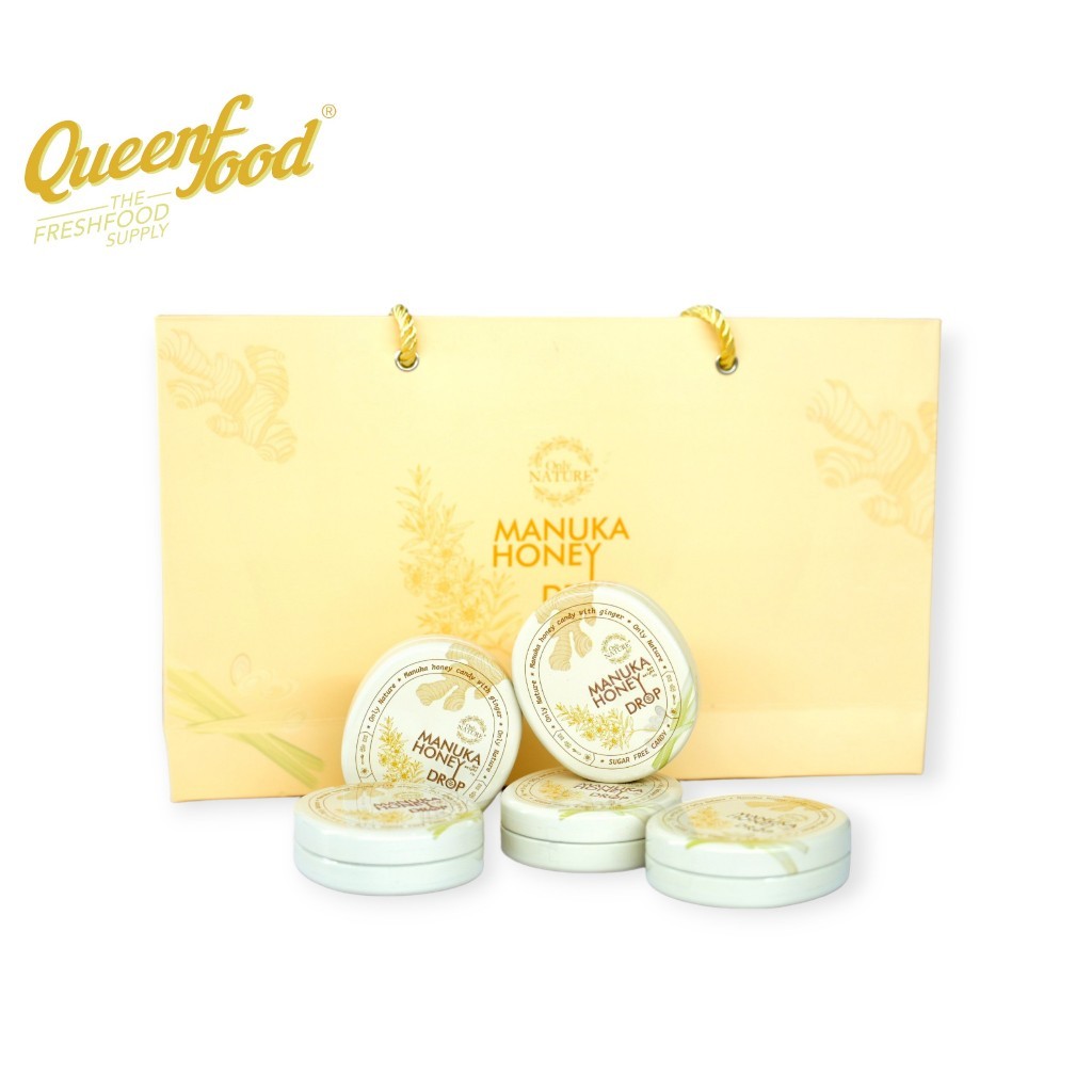 [Box 33g x 10 tablets] OnLy Nature Ginger, Lemongrass, Manuka Honey ...