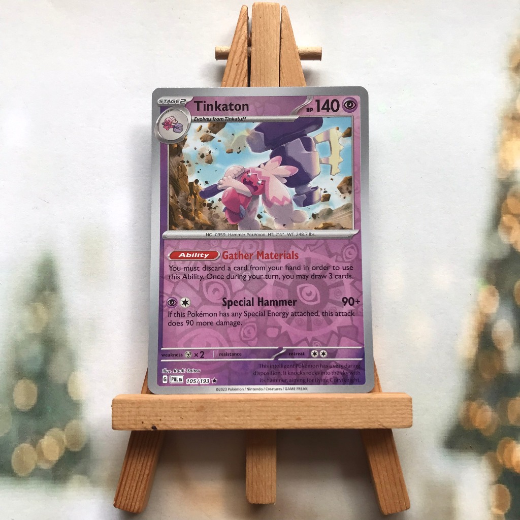 Pokemon Tinkaton 105/193 Card - Odd Card Scarlet & Violet: Paldea ...