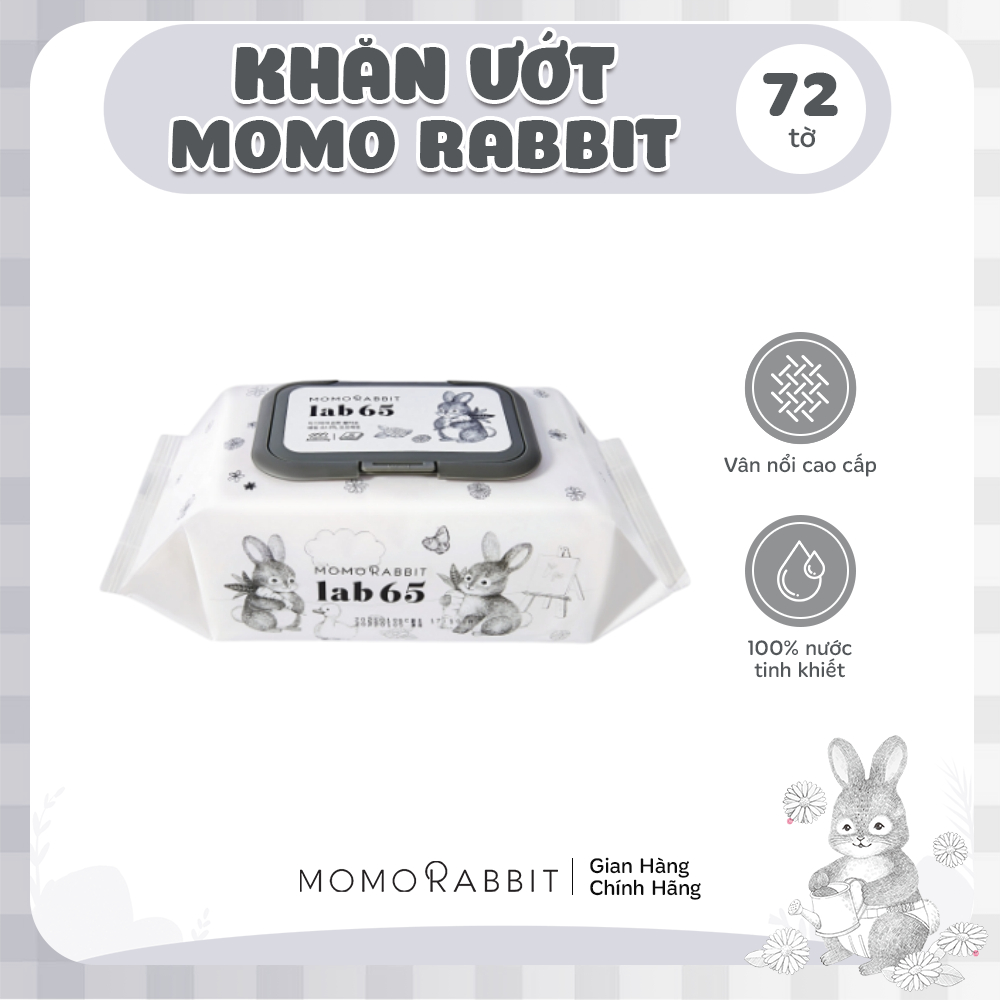 Momo Rabbit wet wipes - 72 pcs | Shopee Malaysia