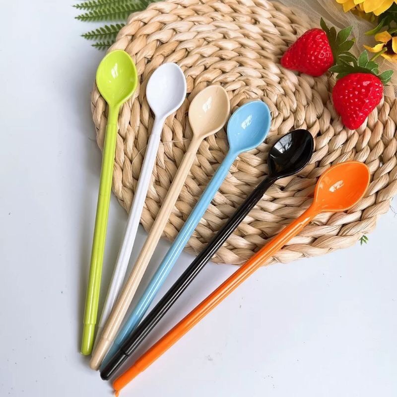 Baby Spoons Safe Plastic Par long (Multicolored) | Shopee Malaysia