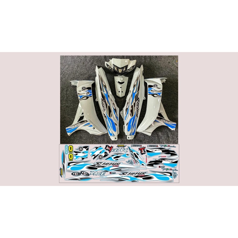 Sirius Fire Stamp In White Fire Blue - 3-Layer decal Stamp | Shopee ...