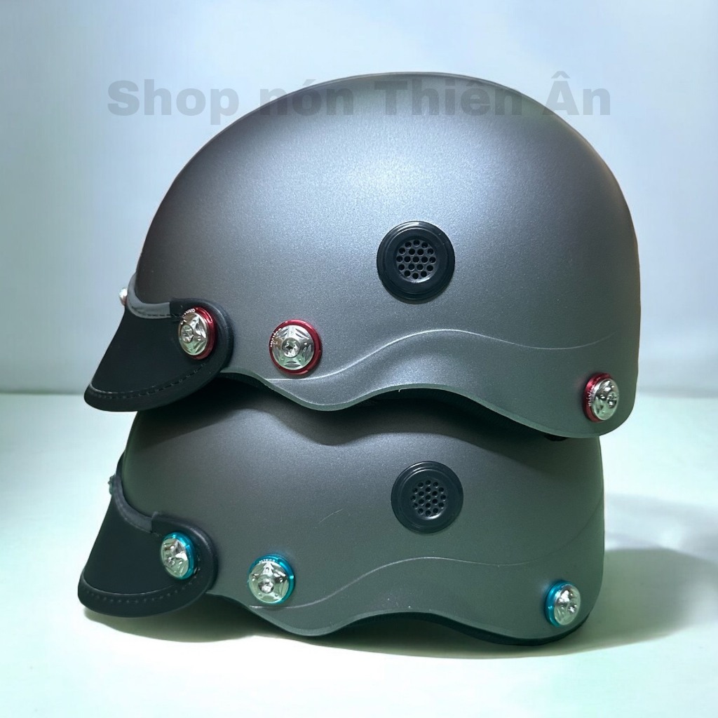 Half Head Helmet - Plain Helmet - Matte Paint Color - Attached 8 Super ...