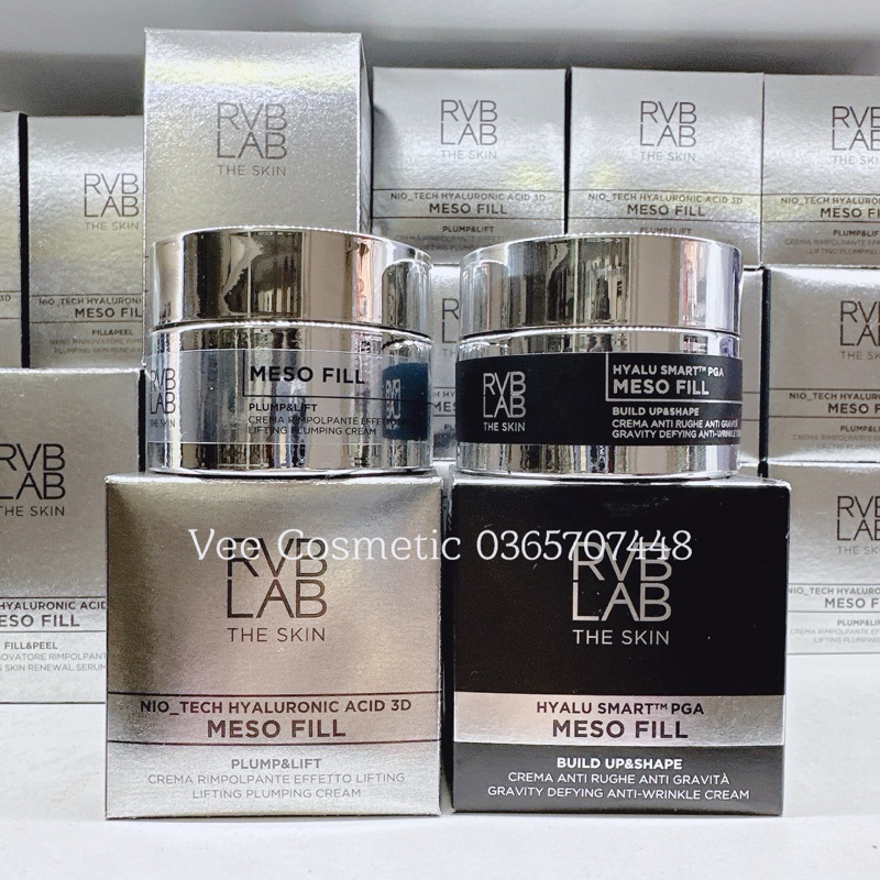 Meso Fill RVB LAB cream lifts muscles, reduces wrinkles, tightens shine, whitens and smooths ...