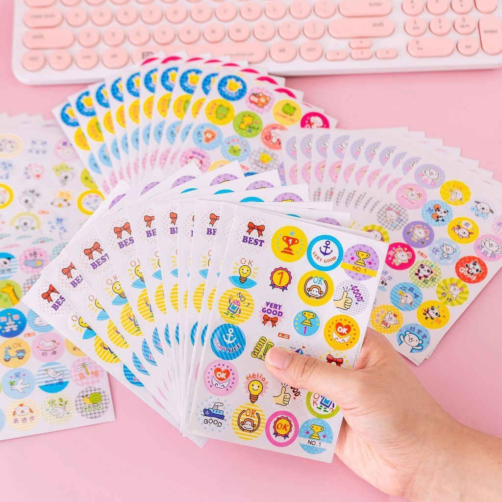 Super beautiful English compliment stickers 24 pictures in 1 sheet ...
