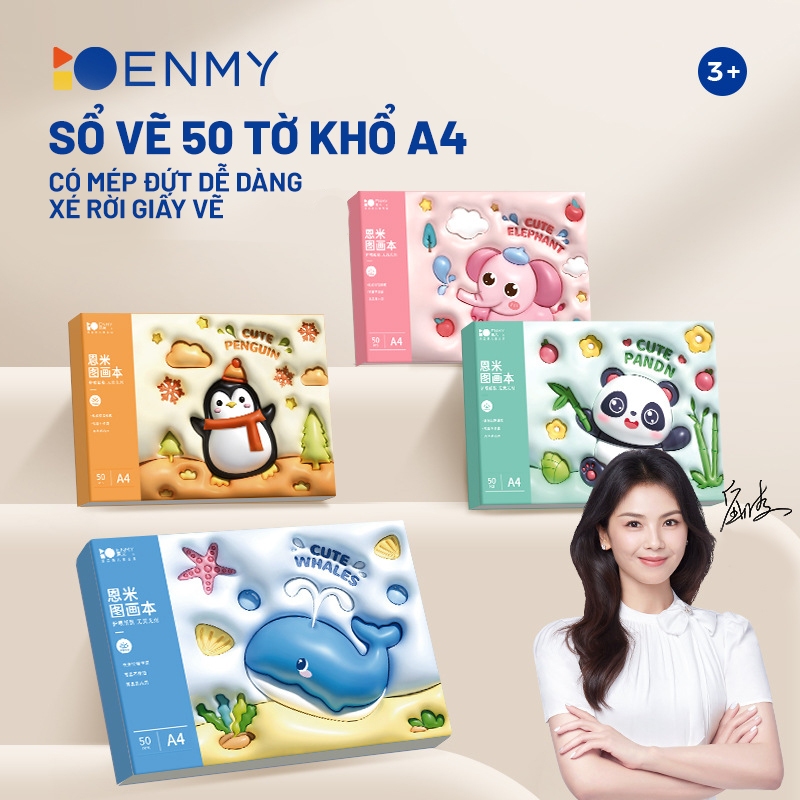 Book of 50 Sheets of a4 Size Drawing Paper for Children to Draw and ...