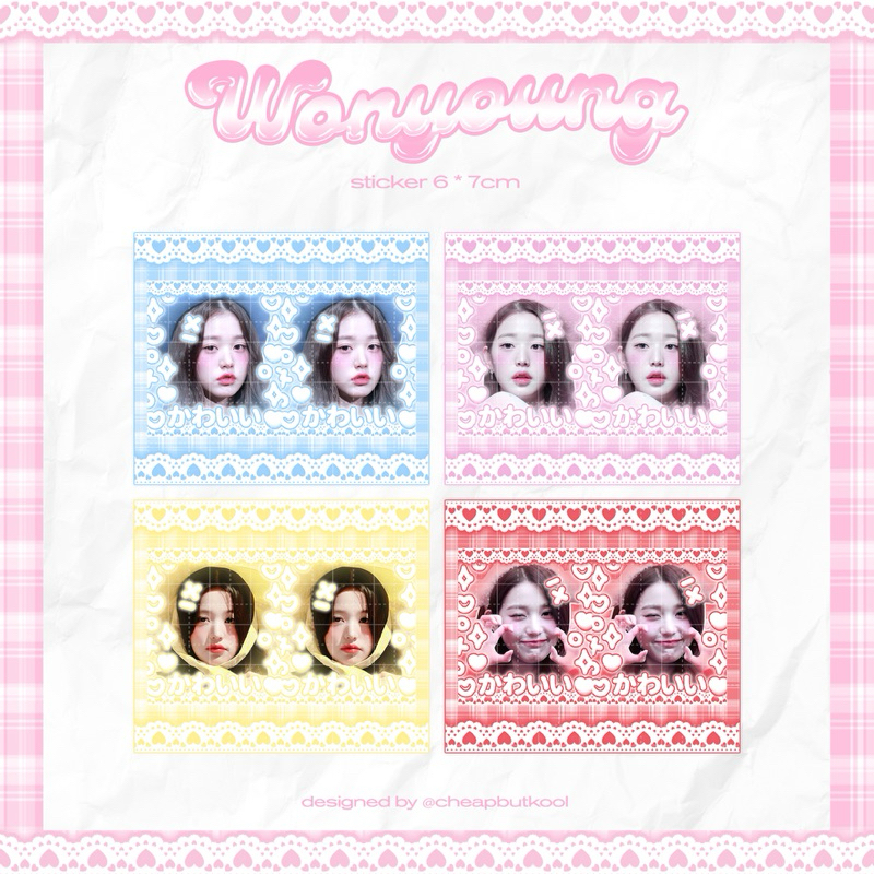 Sticker WONYOUNG With Border 6 *7CM / STICKER WONYOUNG Many Korean ...