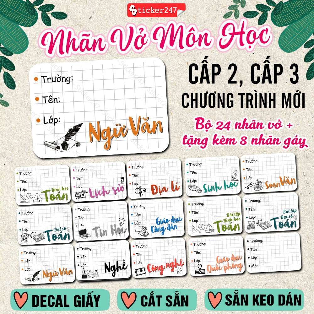 New Curriculum Design Subject Notebook Labels Grade 1, Grade 2, Grade 3 ...