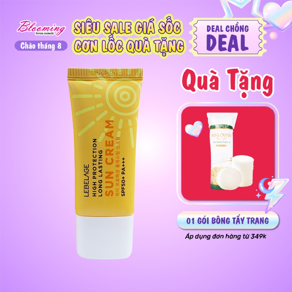 Lebelage SPF50+ Pa++ + High Protection Long Lasting Sun Cream Aloe Leaf ...