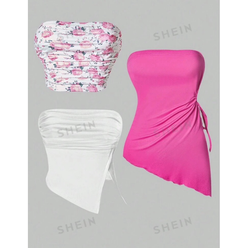 Set of 3 active style tube tops (size chart last photo) | Shopee Malaysia