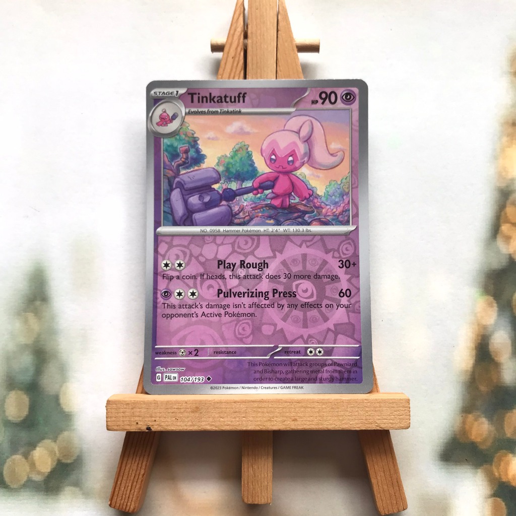 Pokemon Tinkatuff 104 / 193 Card - Scarlet & Violet Card: Paldea ...
